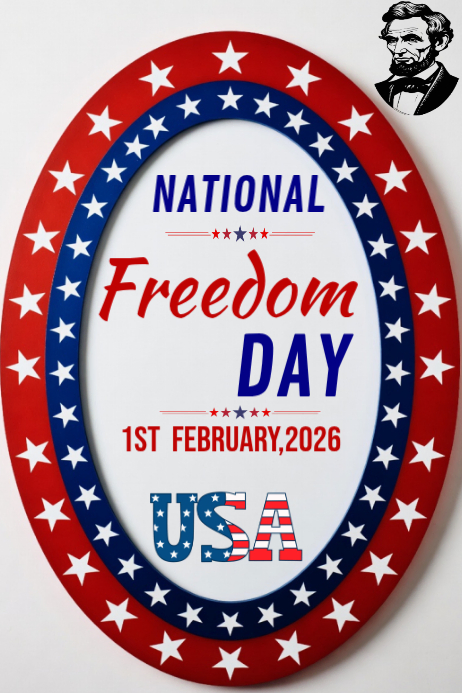 White National Freedom Day Poster Template | PosterMyWall