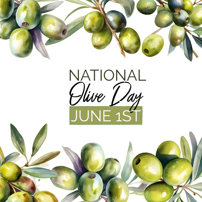 Copy of White National Olive Day Instagram Post | PosterMyWall