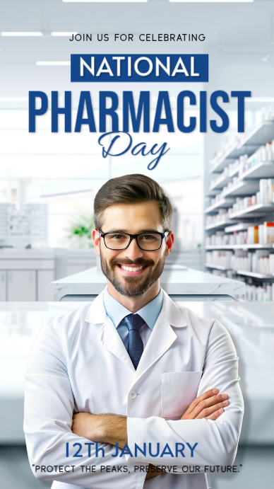White National Pharmacist Day Instagram Story Template | PosterMyWall