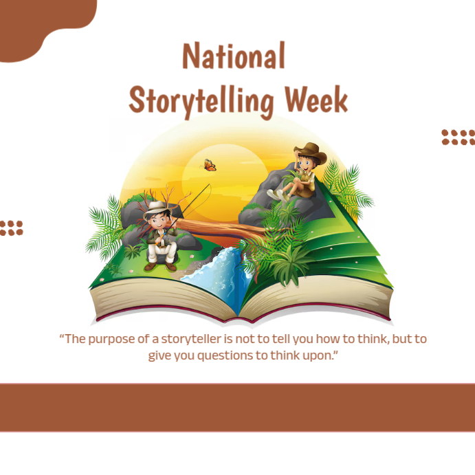 White National Storytelling Week Instagram Post Template | PosterMyWall