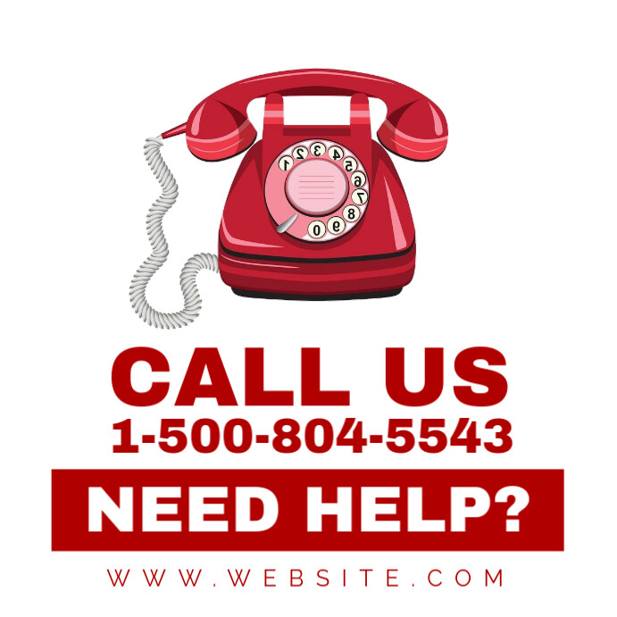 Copy of White Need Help Call Us Instagram Post | PosterMyWall