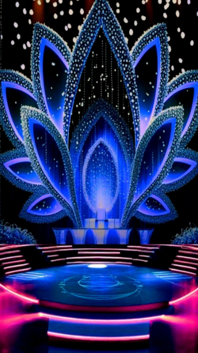 White Neon "luminous Lotus Stage Spectacular" Instagram Story Template ...