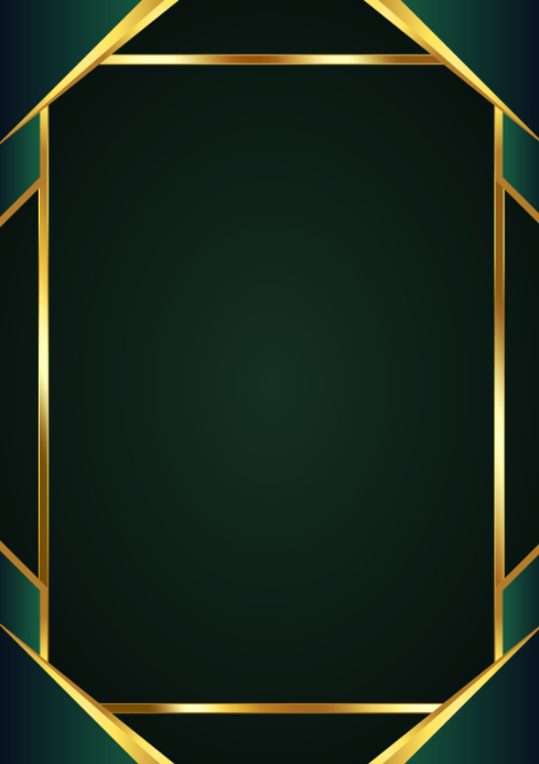 Copy of White Neon Elegant Green And Gold Luxury Frame Background ...