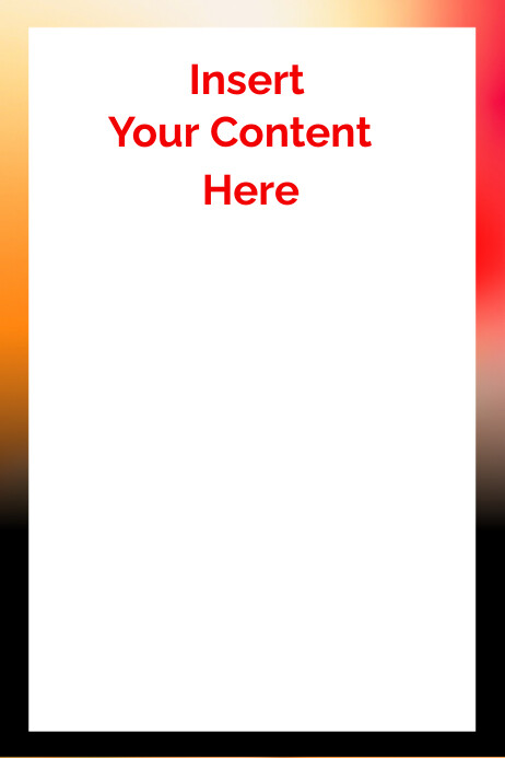 White Neon Gradient Background Poster Templat | PosterMyWall