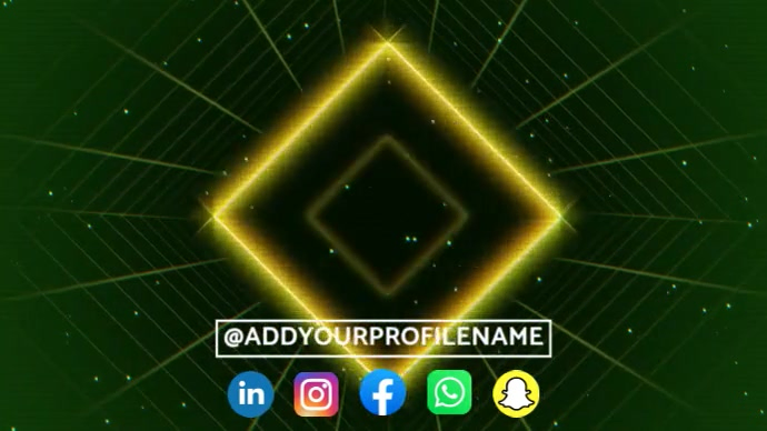 White Neon Motion Graphics Digital Display (16:9) Template | PosterMyWall