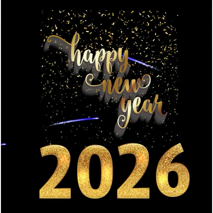 White Neon New Year Countdown 2026 Video Template Instagram Post ...