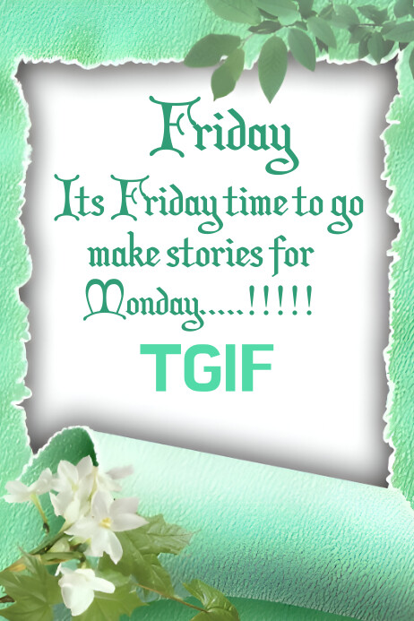 Plantilla de White Neon Thank God Is Friday Poster | PosterMyWall