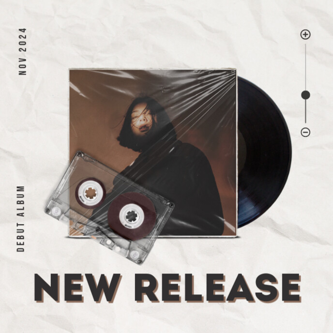 White New Release Album Cover Template | PosterMyWall