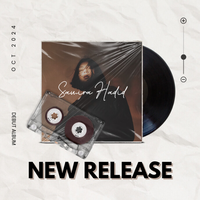 White New Release Album Cover Template | PosterMyWall