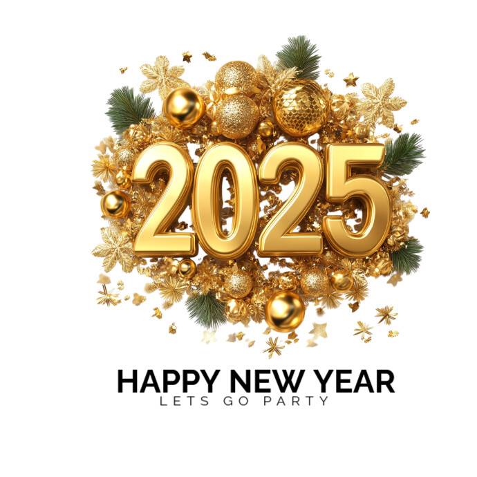 Plantilla de White New Year Typo Logo | PosterMyWall