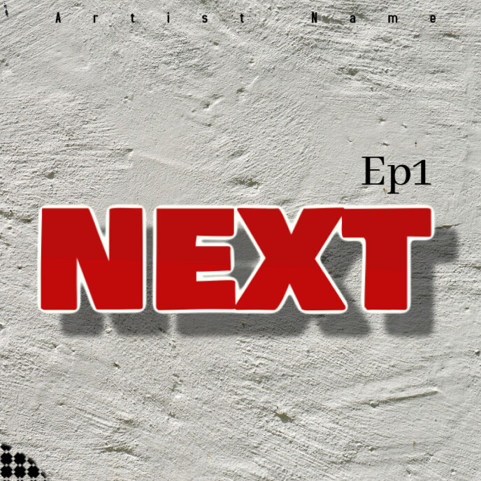 White Next Album Cover Templat | PosterMyWall