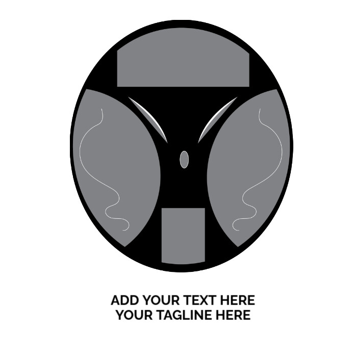 White Ninga Warrior Logo Templat | PosterMyWall