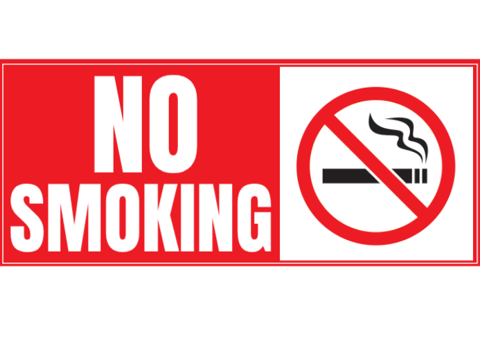 White No Smoking Sign A4 Template | PosterMyWall