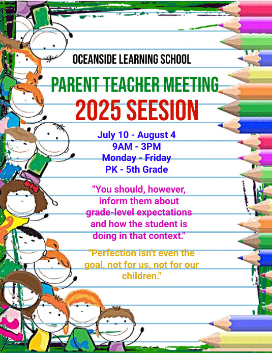 White Parent Teacher Meeting Flyer (us Lette Template | PosterMyWall