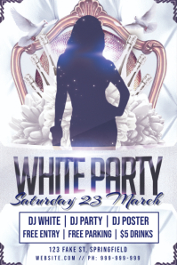 White Party Template | PosterMyWall