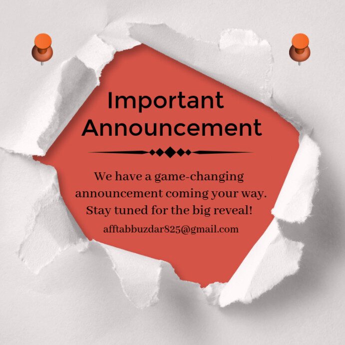 White Pastel Announcement Banners Background Instagram Post Template ...