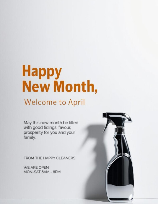 Copy of White Pastel April Flyer | PosterMyWall