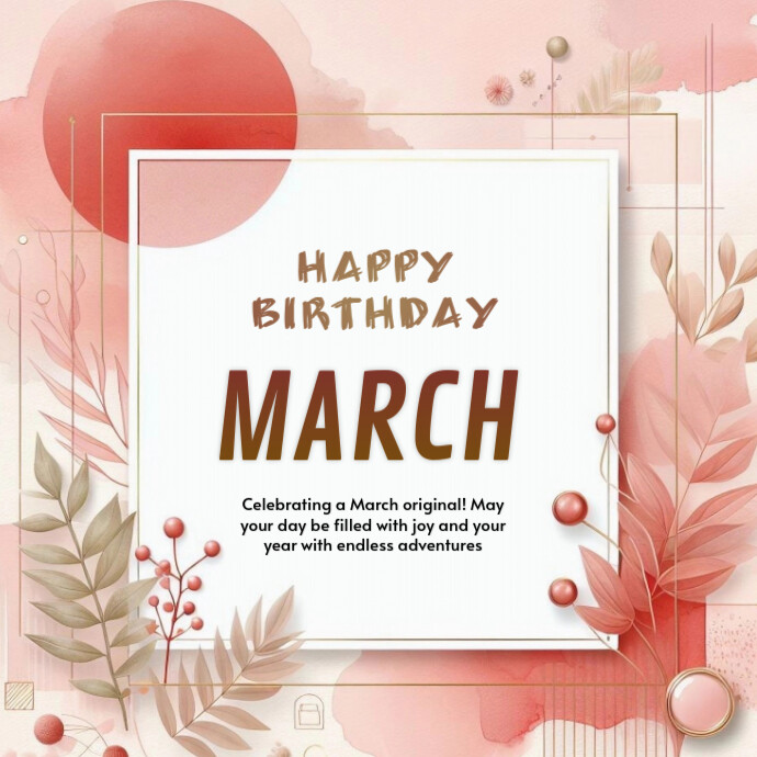 Plantilla de White Pastel Birthday Card Logo | PosterMyWall