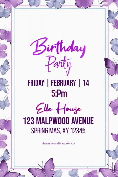 White Pastel Birthday Celebration Poster Template | PosterMyWall