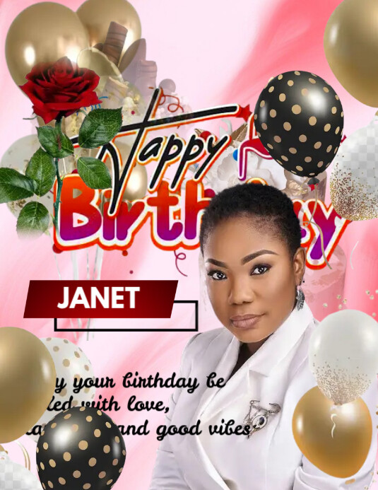 Copy of White Pastel Birthday Design Flyer (us Letter) | PosterMyWall