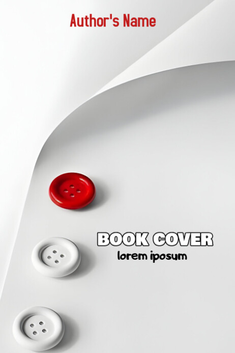 White Pastel Book Cover Design Poster Templat | PosterMyWall