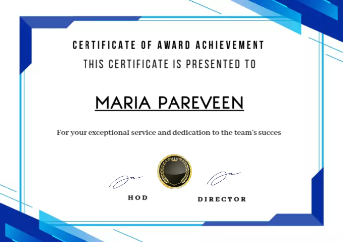 White Pastel Certificate Of Recognition Editable Customizable A2 ...