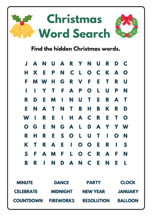 White Pastel Christmas Maze Puzzle Worksheets A4 Template | PosterMyWall