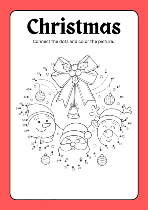 Plantilla de White Pastel Christmas Worksheets A2 | PosterMyWall