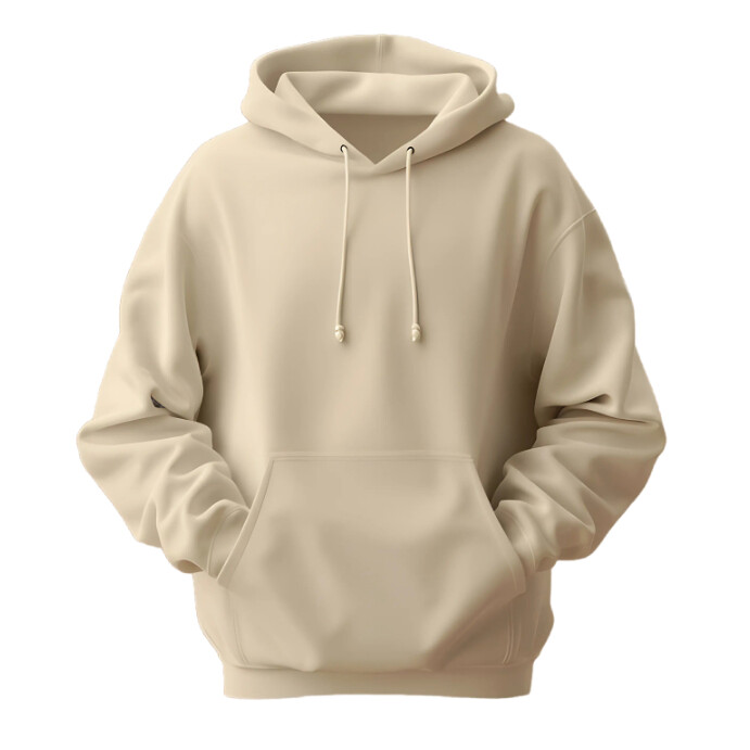 White Pastel Cream Color Hoodie Mockup Instagram Post Templat ...