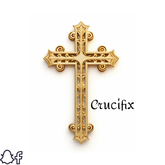 Copy of White Pastel Crucifix Template Instagram Post | PosterMyWall
