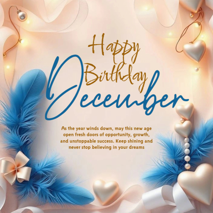 December Birthday Celebration Template | PosterMyWall