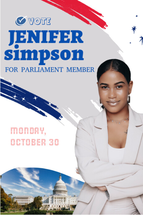 White Pastel E Poster Template | PosterMyWall