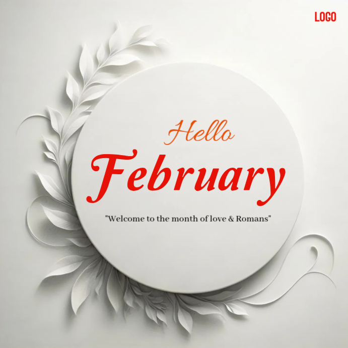 Plantilla de White Pastel February Template Instagram Post | PosterMyWall