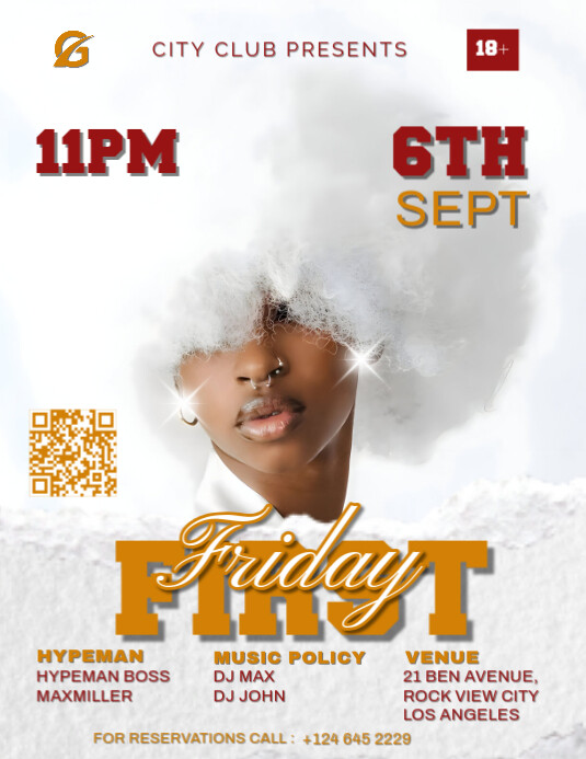 Copy of White Pastel First Friday Flyer (us Letter) | PosterMyWall