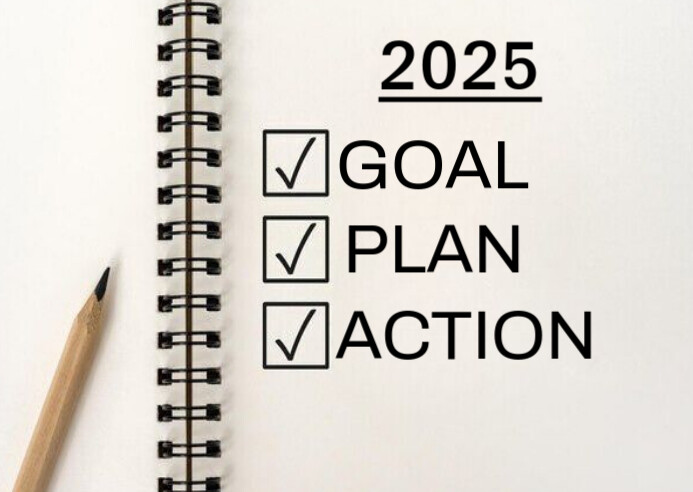 Copy of White Pastel Goal Planning For 2025 Postcard | PosterMyWall