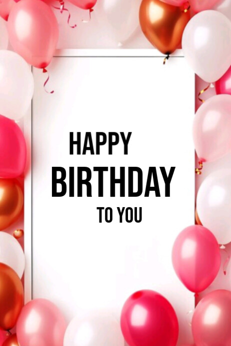 Copy of White Pastel Happy Birthday Poster | PosterMyWall