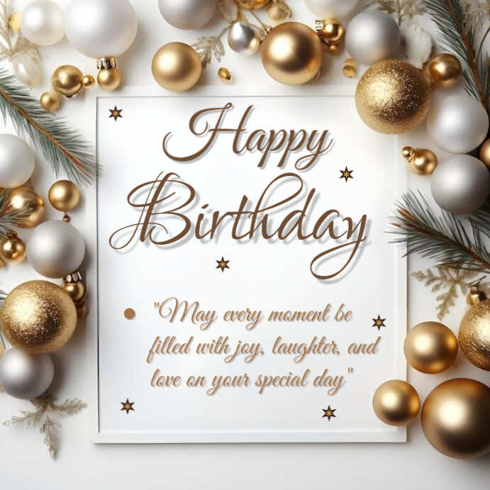 Copy of White Pastel Happy Birthday Tamplate Design Instagram Post ...