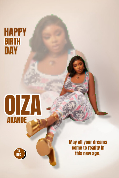 White Pastel Happy Birthday Templates Poster | PosterMyWall