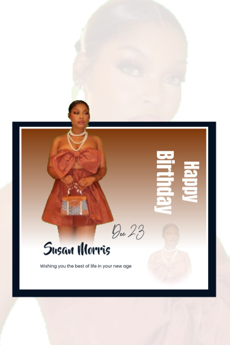 White Pastel Happy Birthday Templates Poster | PosterMyWall