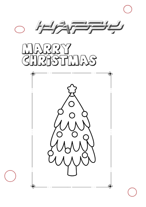 White Pastel Happy Christmas A4 Template | PosterMyWall