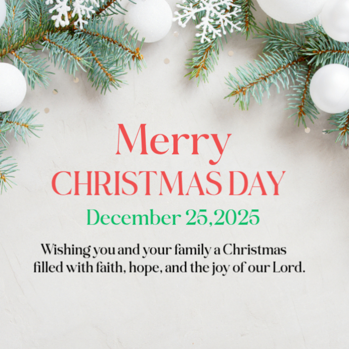 White Pastel Happy Christmas Day Wish Cards Album Cover Template ...