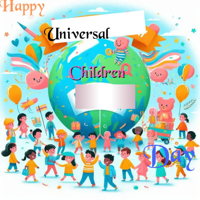 Plantilla de White Pastel Happy Universal Children Day Instagram Post ...