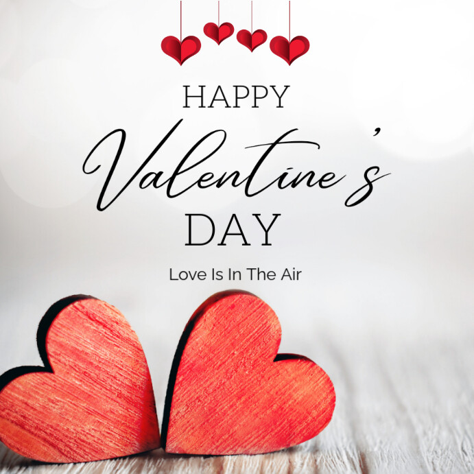 Copy of White Pastel Happy Valentine's Day Romantic Posters Instagram ...