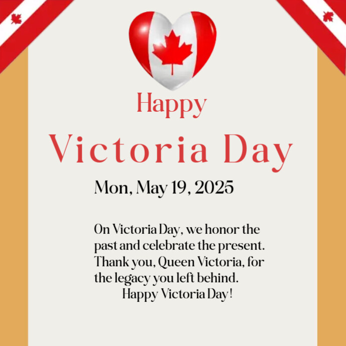 Copy of White Pastel Happy Victoria Day Wish Cards Instagram Post ...