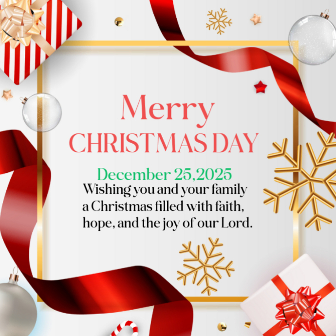 White Pastel Have A Happy Christmas Day Wish Cards Album Cover Template ...