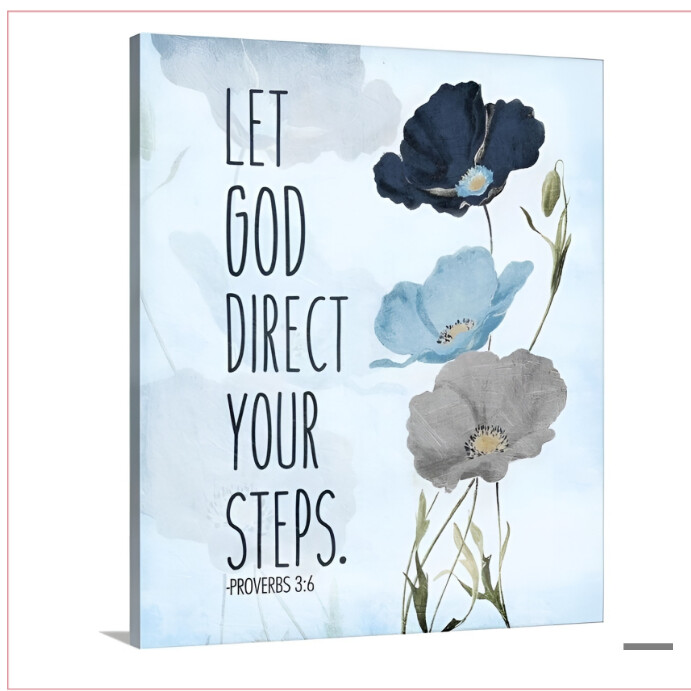 Copy of White Pastel If God Direct Your Step Wall/ Room Decor Instagram ...