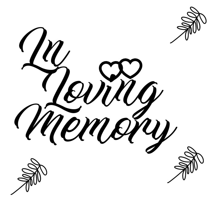 White Pastel In Loving Memory Instagram Post Template | PosterMyWall