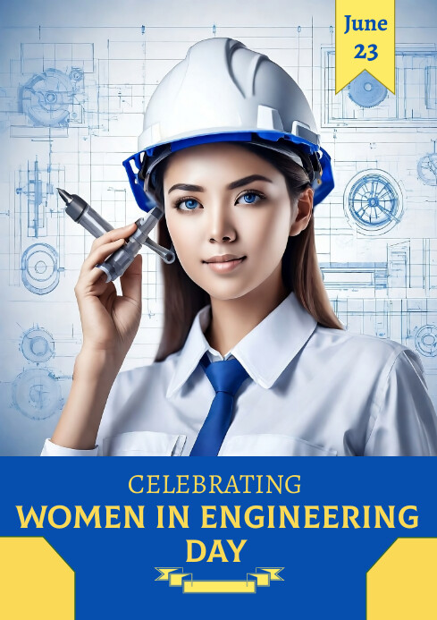 White Pastel International Women In Engineeri Template | PosterMyWall