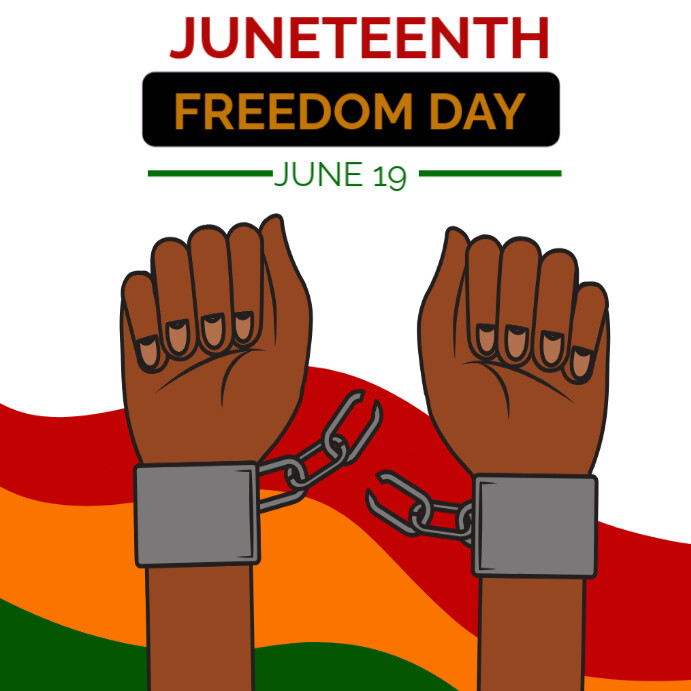 White Pastel Juneteenth Instagram Post Template | PosterMyWall