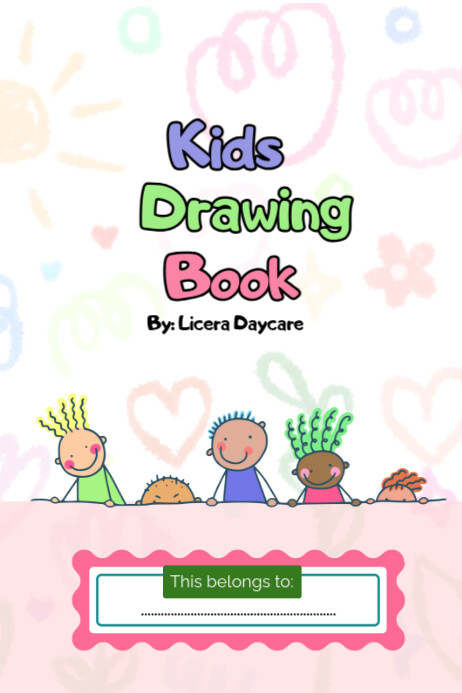 Copy of White Pastel Kids Drawing Book Poster | PosterMyWall